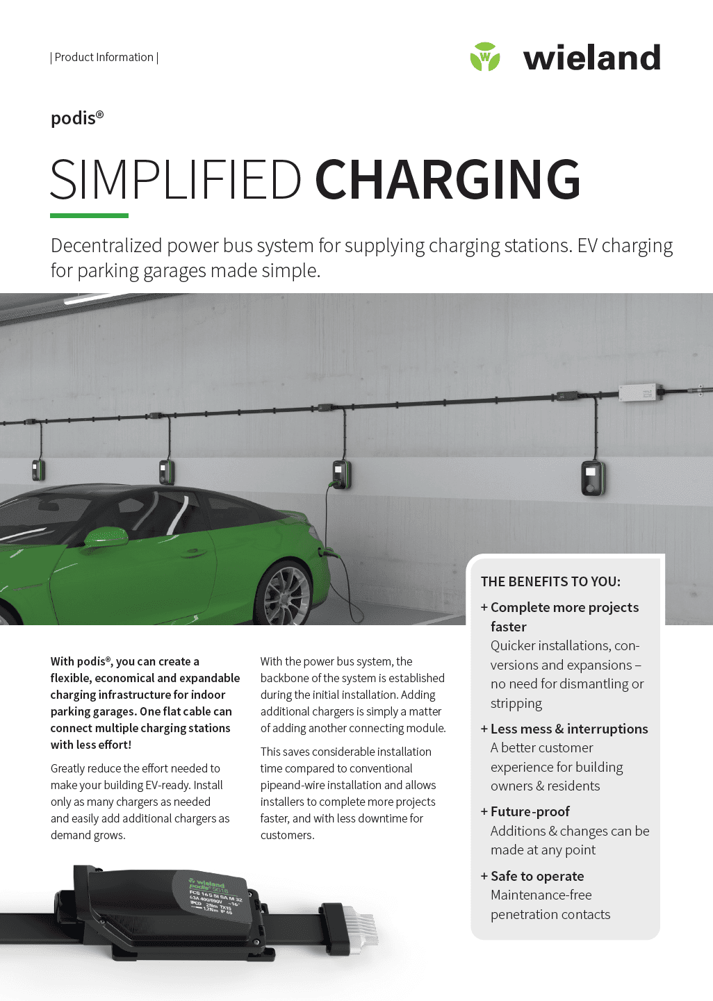Simplified EV Charging with podis® (0840.1) - Wieland Electric Inc.